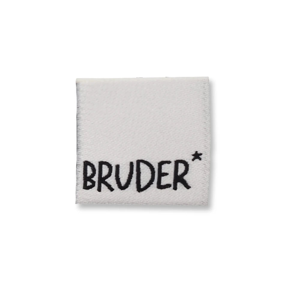 Bruder - folding woven label - label set by Paul & Clara – Schnittenliebe